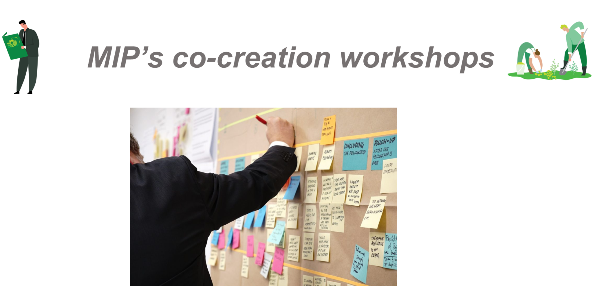 Our MIP’s co-creation workshops are on their way! – Mainstreambio project